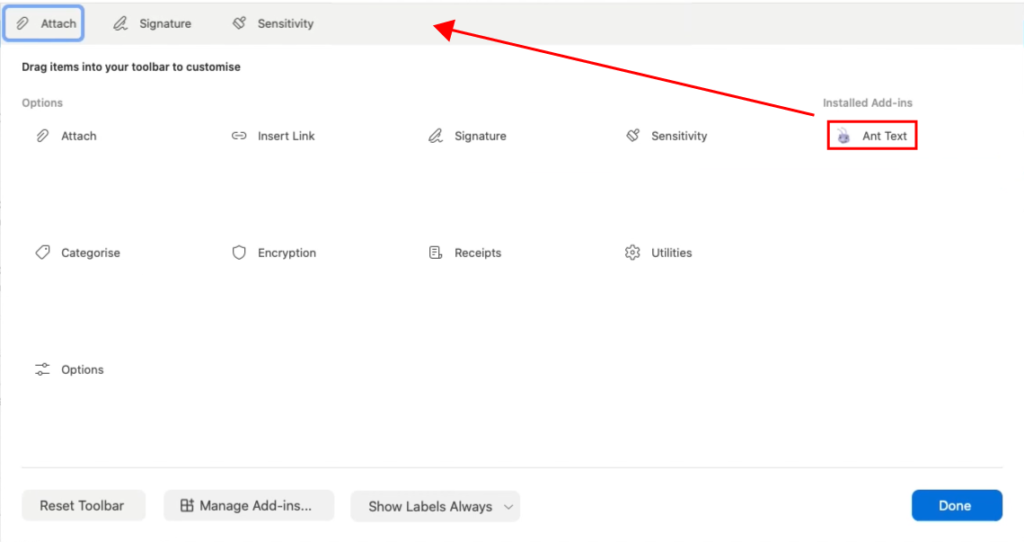 Get started with Mac - How to add and start using Ant Text